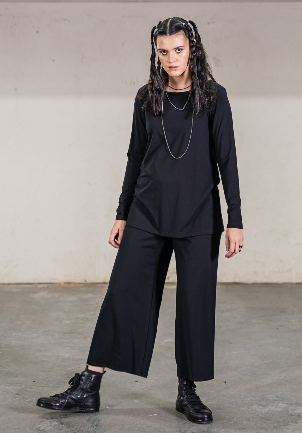 Lynne tunic black | bamboo clothes Australia, women's clothing Aus