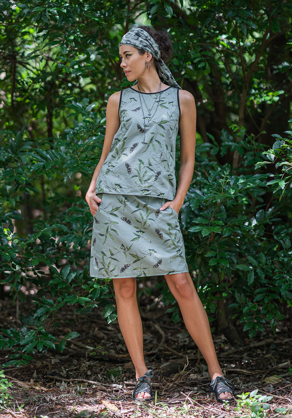 Monarch top light birdwing | cotton summer clothes, Australian made