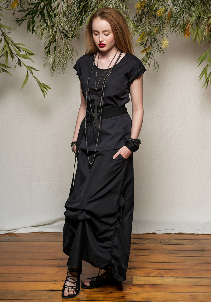 Moonlight top Graphite | clothing sale online Australian eco boutique