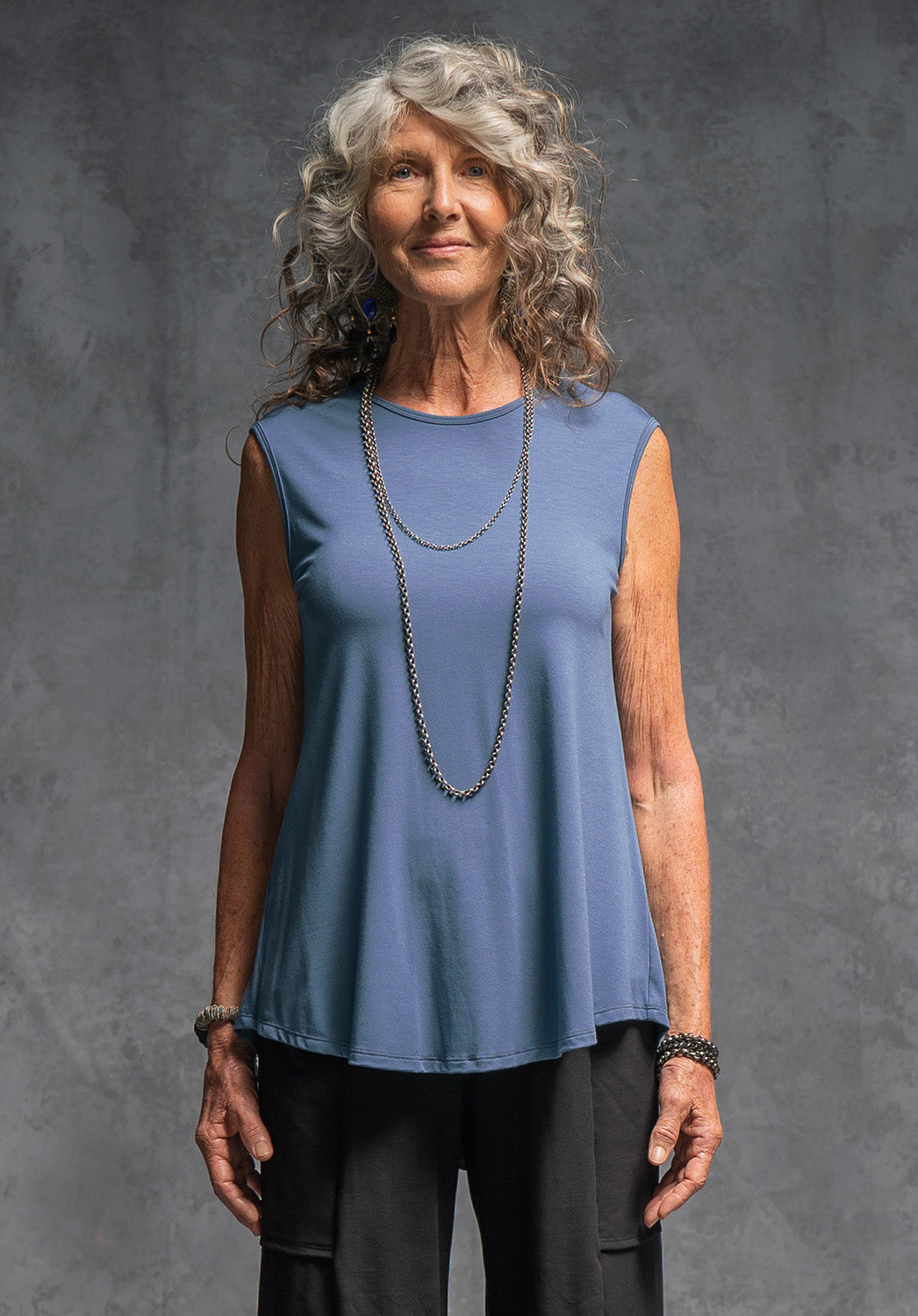 Nancy top Steel | Australian Made Bamboo Tops | Sustainable clothes