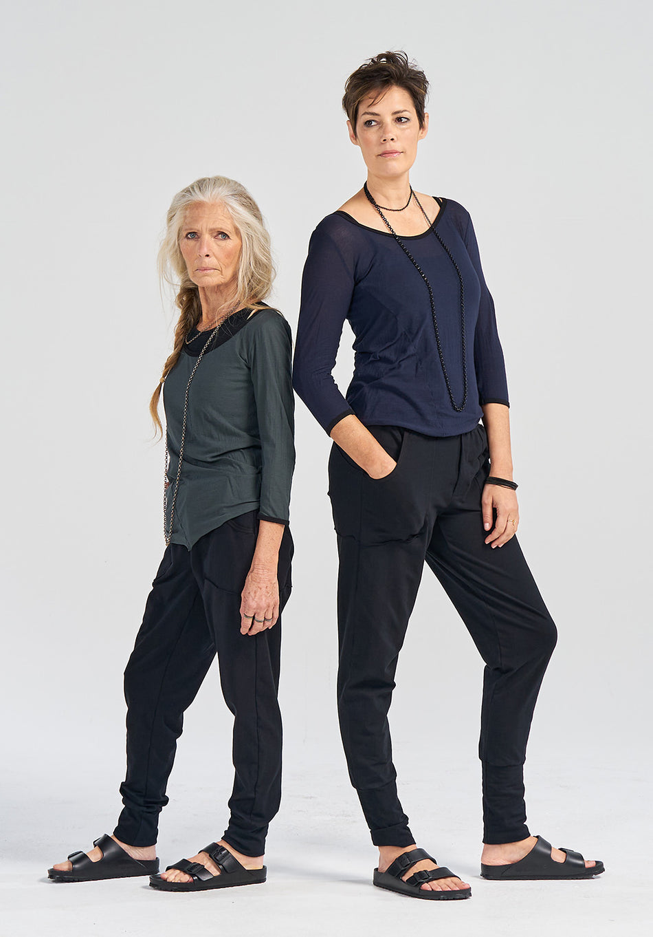 Parallel Pants Black Organic Cotton | Australian Sustainable Clothing
