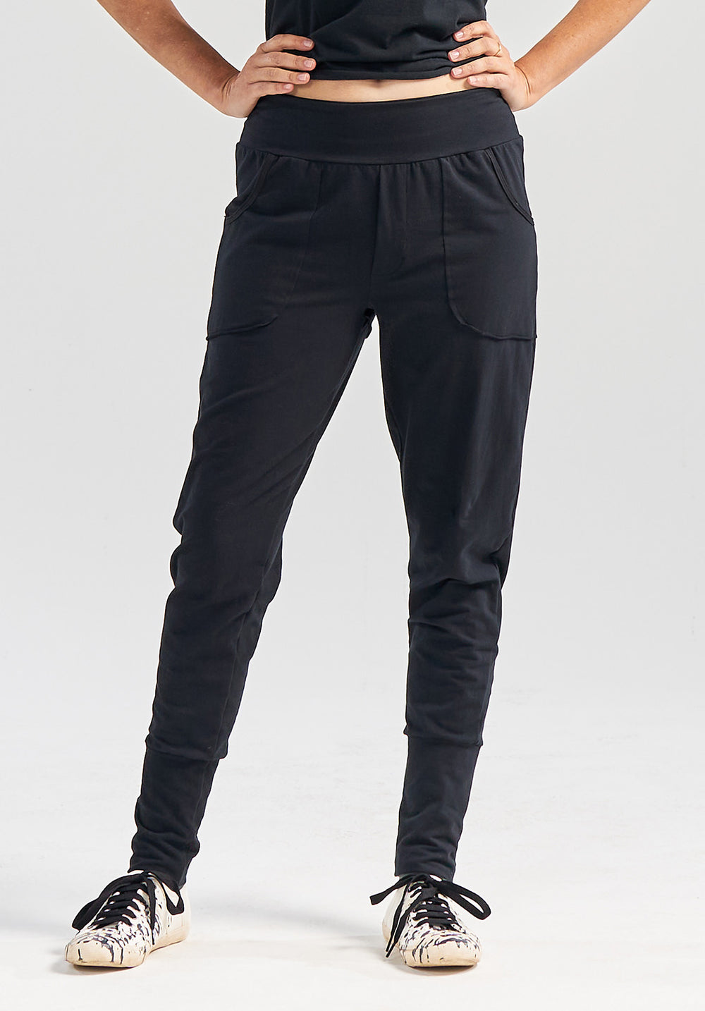 Parallel Pants Black Organic Cotton | Australian Sustainable Clothing ...